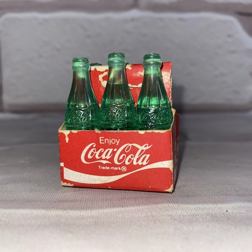 Vintage mini Coca Cola 6 Pack Green Bottles !!READ!! | eBay