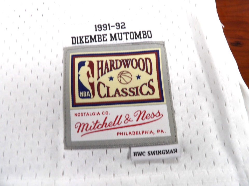MITCHELL & NESS NBA HWC DENVER NUGGETS DIKEMBE MUTOMBO SWINGMAN JERSEY ...