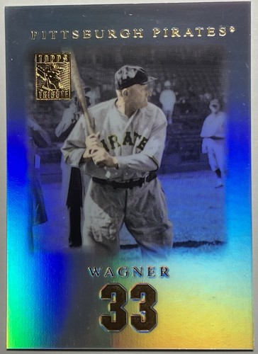 2001 Topps Tribute Honus Wagner Pittsburgh Pirates Refractor Card #28 ...