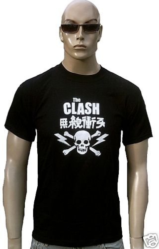 Bravado Official The Clash Merchandise Rock Star Heavy Metal Skull T ...