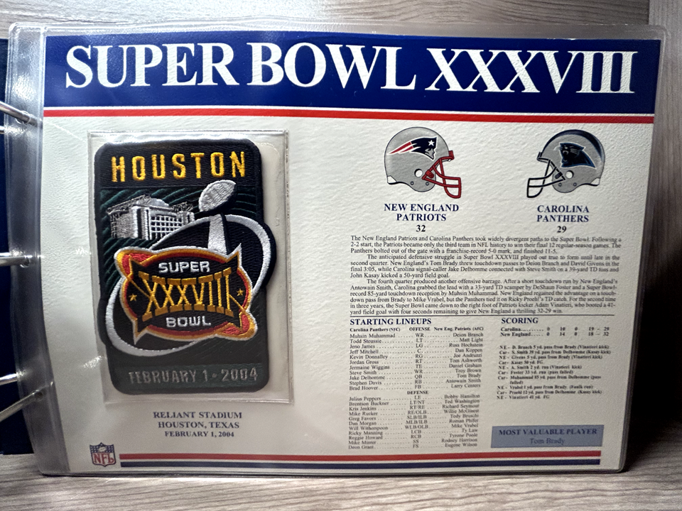 Official NFL Super Bowl Patch Collection Willabee & Ward - Lot of 23 ...