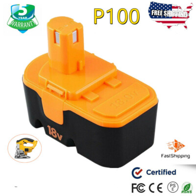 4.8Ah 18V For Ryobi One PLUS 4800mAh 18VOLT Battery P100 13022 ABP1801 ...