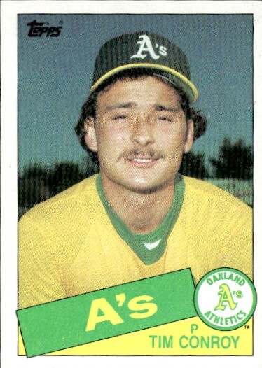 1985 Topps #503 Tim Conroy Oakland Athletics Baseball | eBay