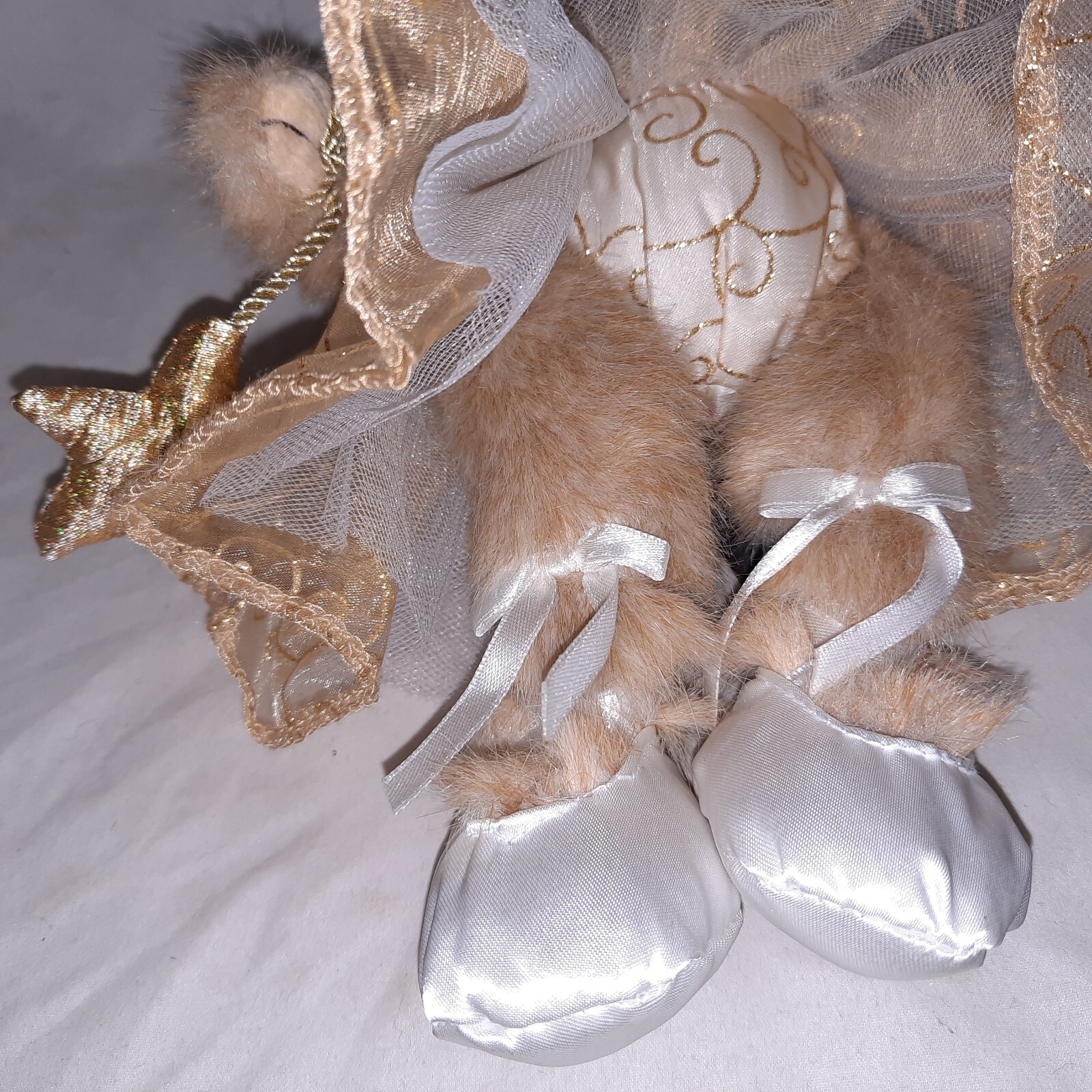 Bearington Bear Tinsel Toes 1747 New With Tags 10 Inch Dress Ribbon ...