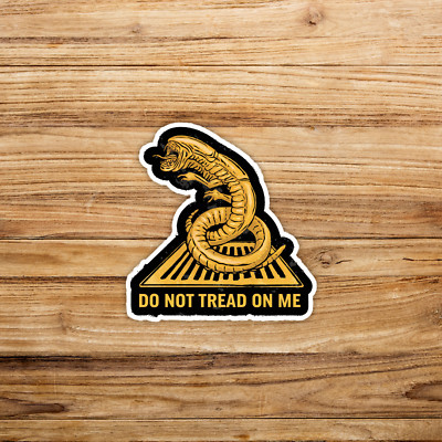 Do Not Tread On Me Gadsden Flag Snake Sticker - Libertarian ...