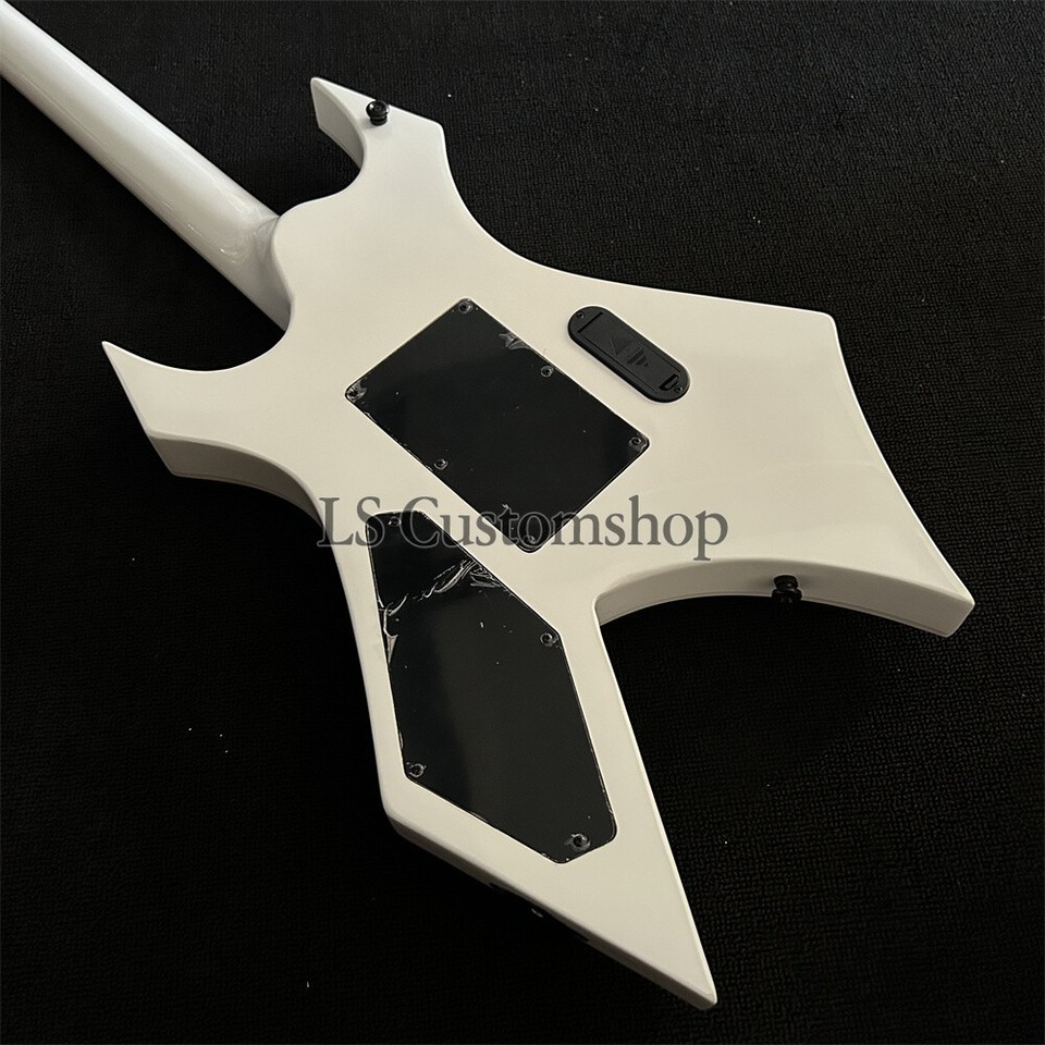 Pearl White Deluxe NJ Warlock BC Electric Guitar Rosewood Fretboard HH ...