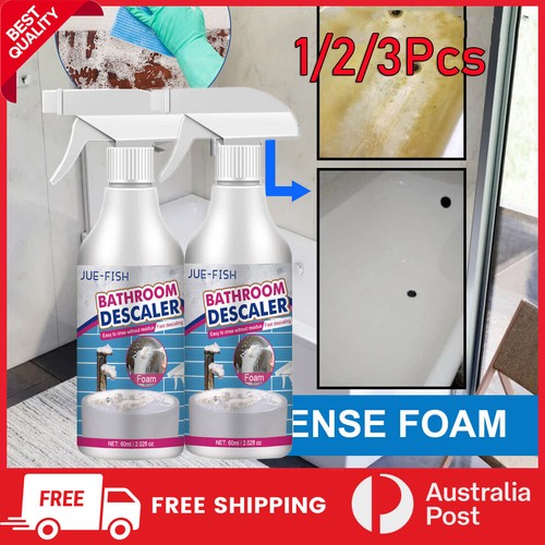 1-3X Bathroom Descaler Spray Jue Fish Bathroom Descaler Stubborn Stains ...