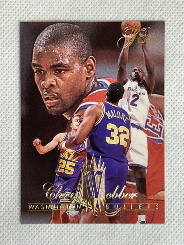 1994-95 Fleer Flair Chris Webber #323 Basketball Card Washington ...