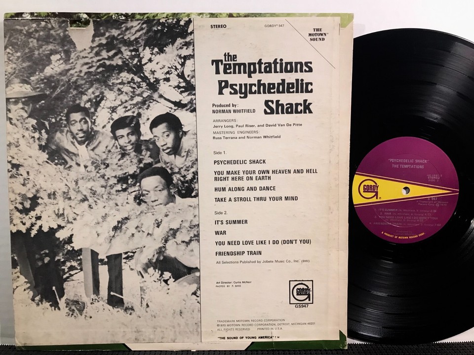 THE TEMPTATIONS Psychedelic Shack LP GORDY HS-1686 STEREO 1970 Soul ...