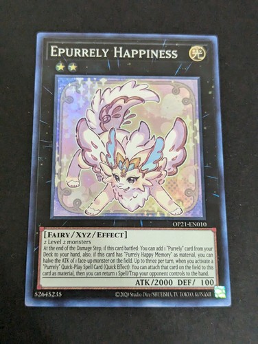 Epurrely Happiness Super Rare OP21-EN010 Yugioh 1x Nm | eBay