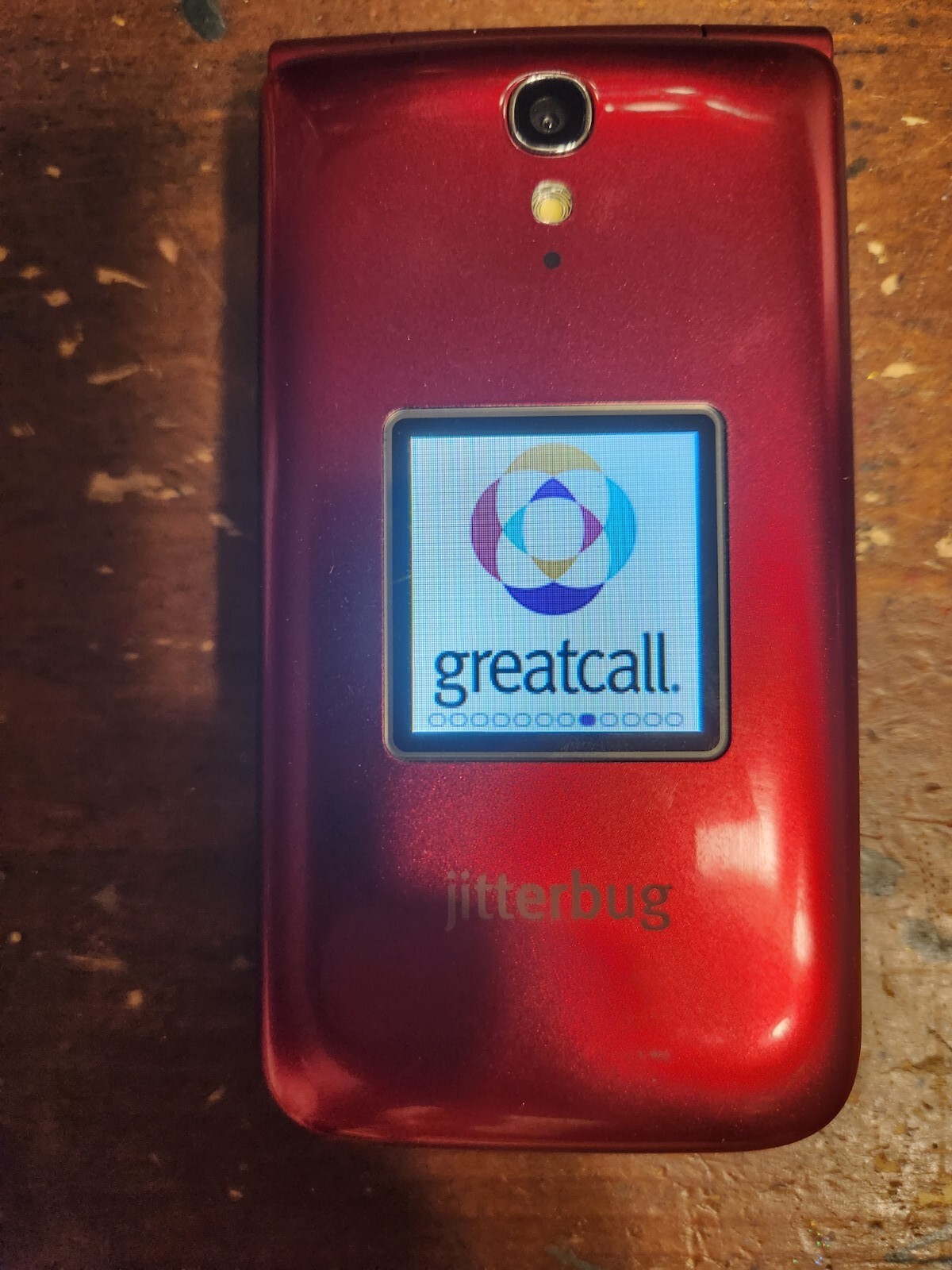 Jitterbug Alcatel Onetouch Red flip phone GreatCall Easy-to-Use ...