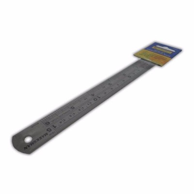 6" 150mm 15cm STAINLESS STEEL RULER METAL RULE MARKING MEASURING SCALE ...