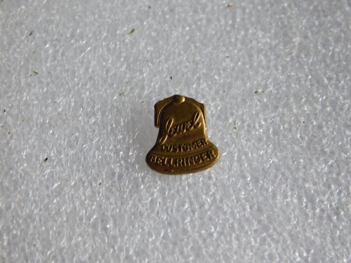 Vintage Gold Tone Jewel Customer Bellringer Award Pin | eBay