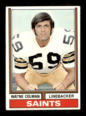 1974 Football Topps Wayne Colman New Orleans Saints #339 2 | eBay