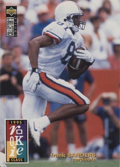 1995 Upper Deck Collector's Choice - 1995 Rookie Class Frank Sanders ...