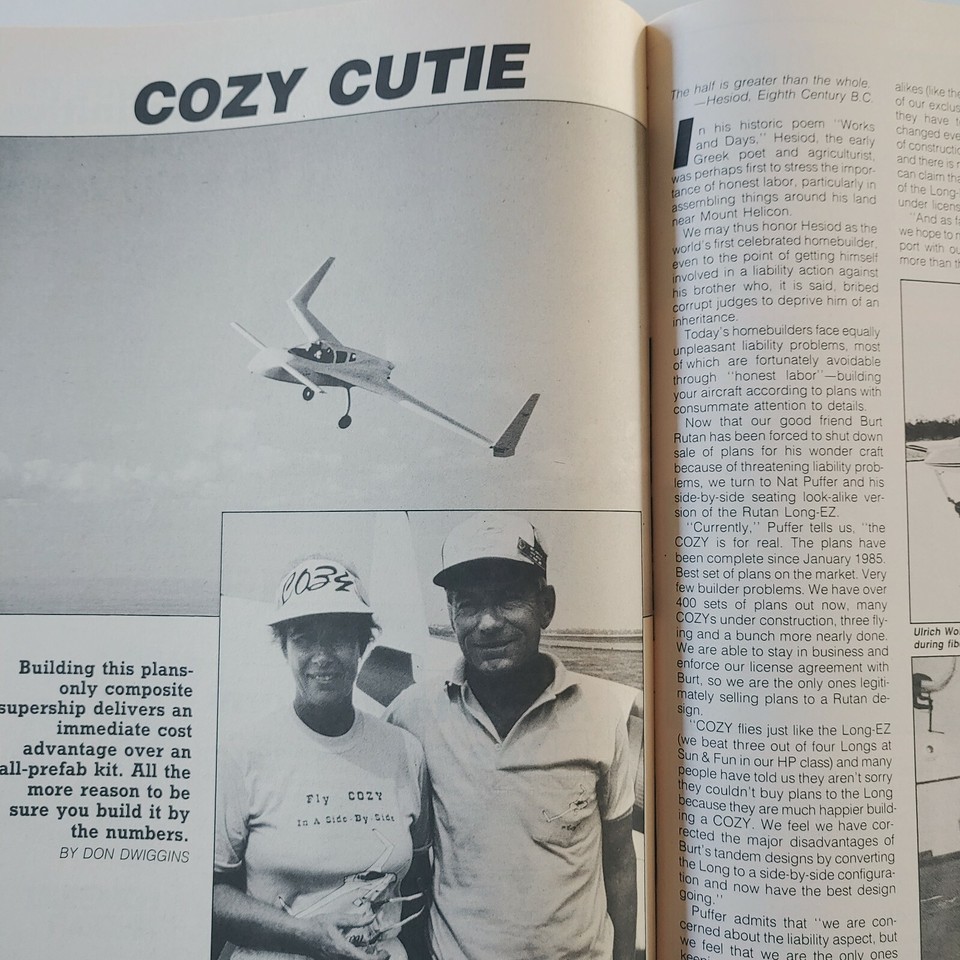 Homebuilt Aircraft Magazine Issue July 1986 Vol 13 Number 7 | eBay