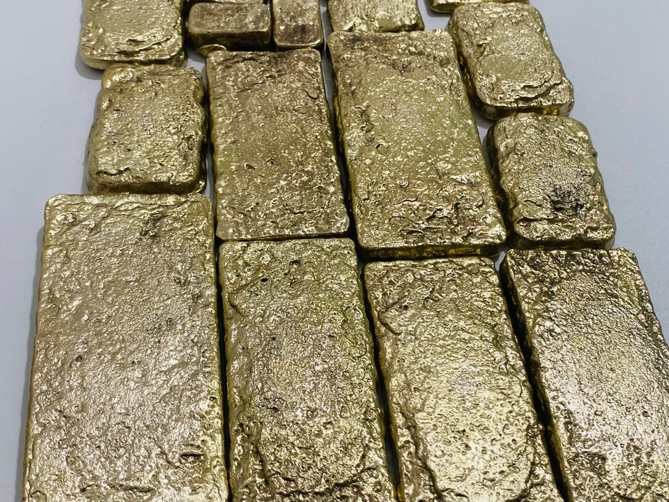 350 Grams Scrap Gold Bar For Gold Recovery Melted Different Computer ...