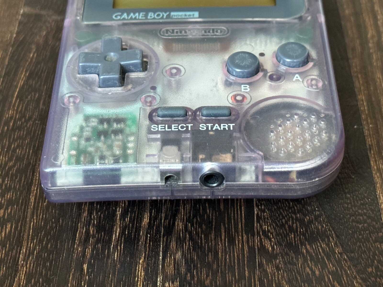 Nintendo Game Boy Pocket Clear Atomic Purple Handheld System MGB-001 ...