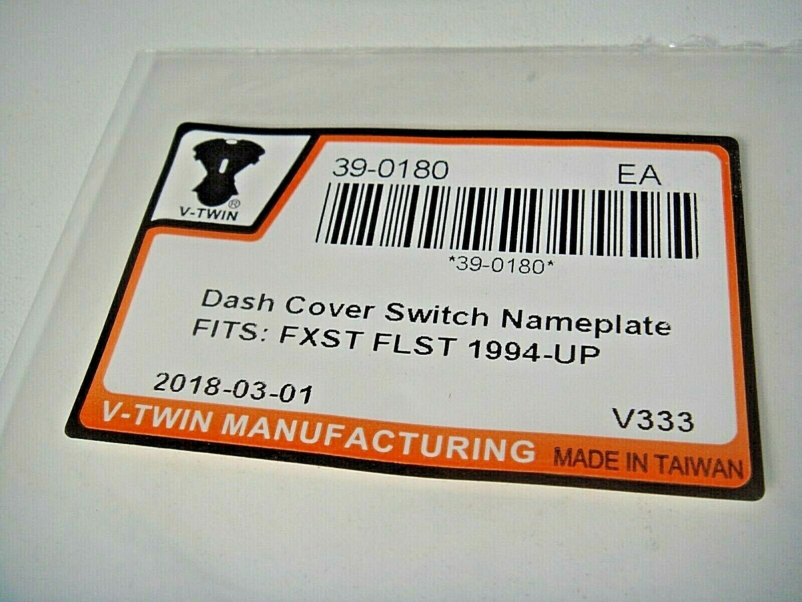 Harley Dash Cover Switch Nameplate FXST FLST 96-17 FXDWG 93-03 V-Twin ...