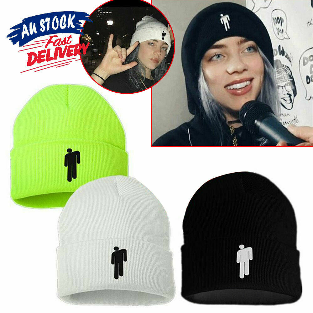 Fashion 2021 Billie Eilish Beanie Hat Unisex Women Men Knit Bonnet ...
