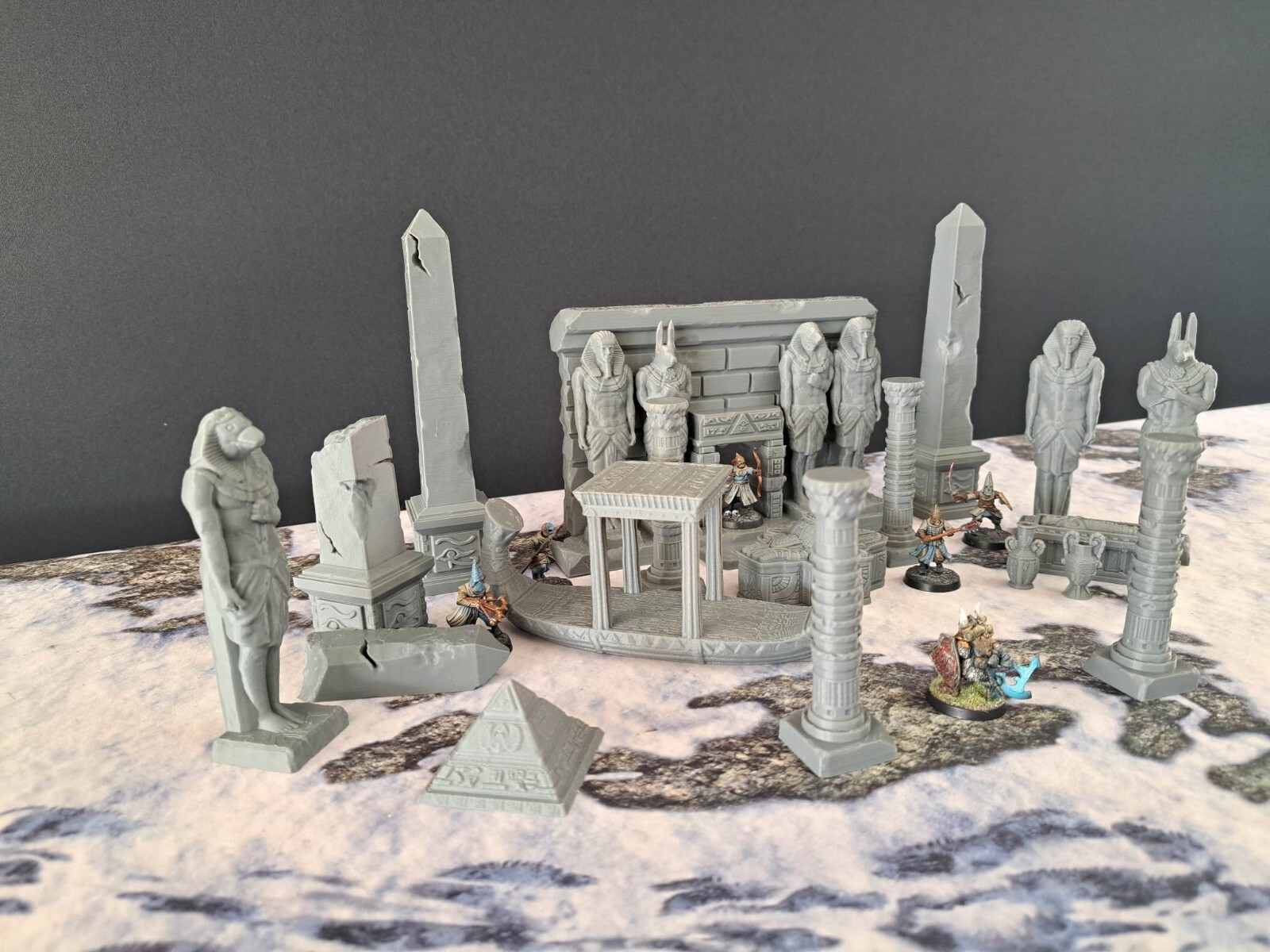Egyptian Temple Entrance (28mm - 32mm Scale) 3d printed Tabletop ...