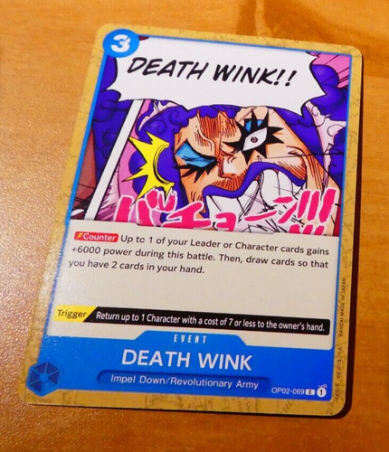 ONE PIECE PARAMOUNT WAR ENGLISH CARD GAME CARTE Death Wink OP02-069 EN ...