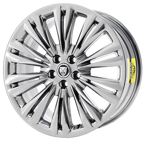 19" JAGUAR XF-XK BRIGHT PVD CHROME WHEELS RIMS FACTORY OEM SET 59853 ...