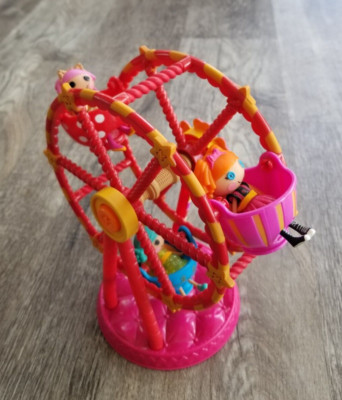 LALALOOPSY Minis 2009 Spinning Ferris Wheel w/ 3 dolls Teacup Seats | eBay