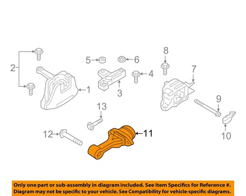 HYUNDAI OEM 17-19 Elantra Engine Trans Mounting-Torque Arm 21950F3000 ...