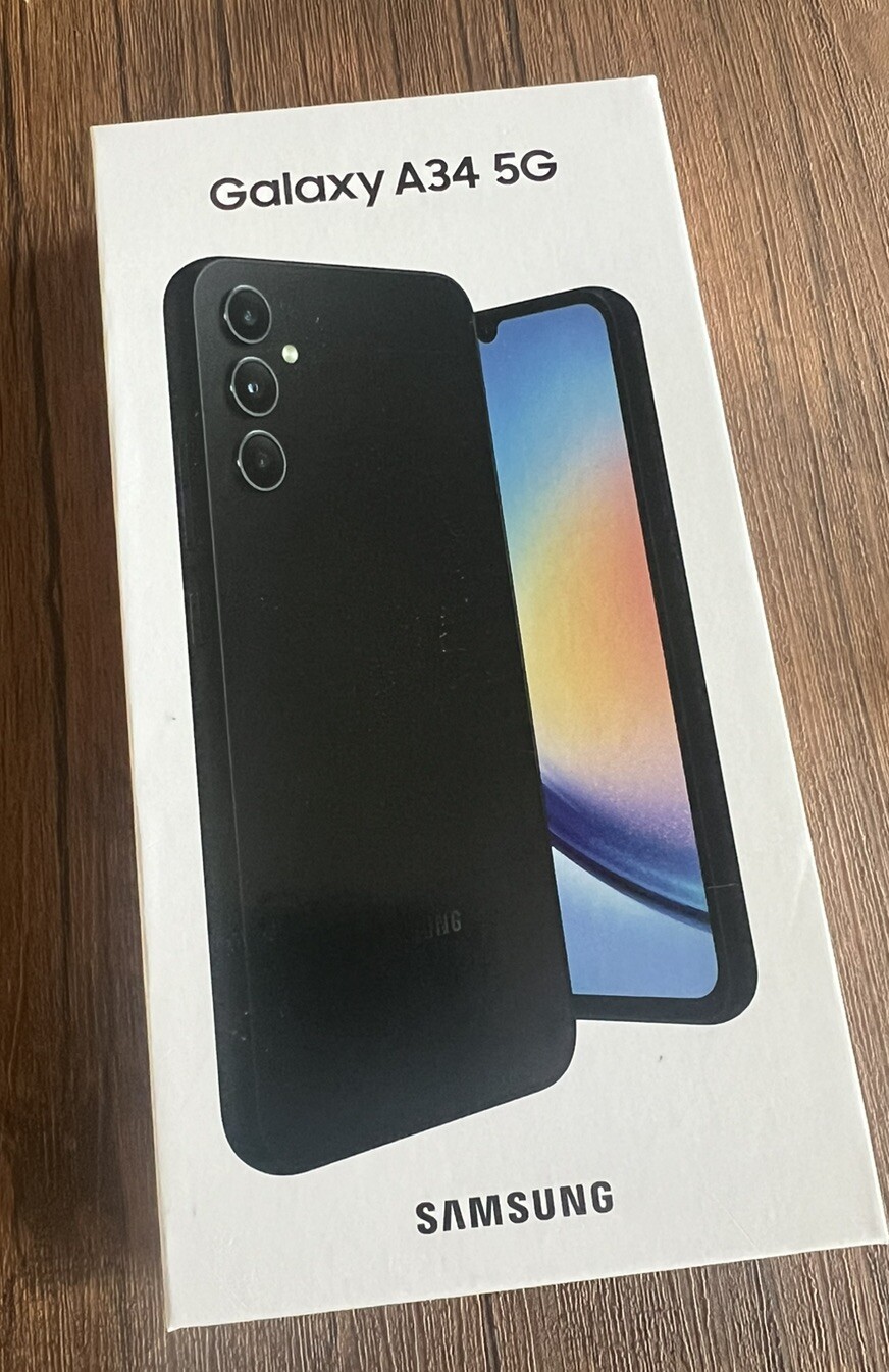 Samsung Galaxy A34 5G 6GB 128GB Awesome Graphite Dual Sim New Sealed UK ...