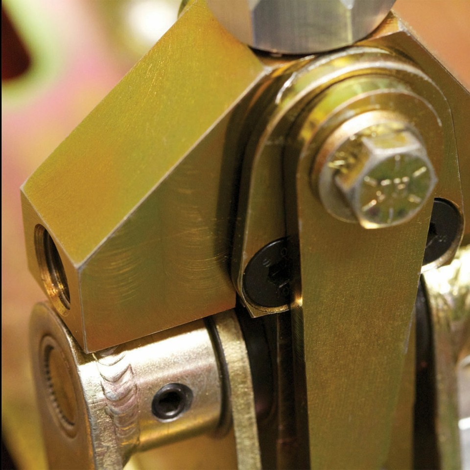 GM TH400 Single Action Shifter Kit 23" Arm w/ Dual Bend and Delux Kno ...