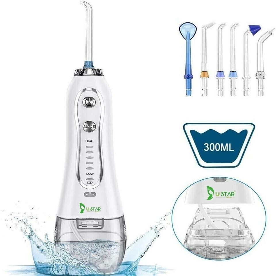 BESTOPE Water Flosser Cordless Dental Irrigator Rechargeable Teeth ...
