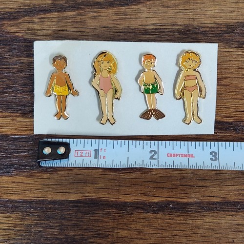 Vintage Genuine Sea World Swim Kids Pin Lot of 4 Metal Pinbacks Set ...