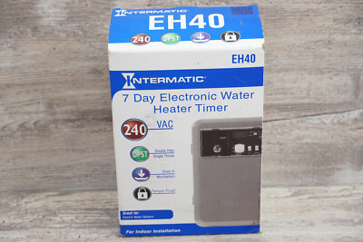 INTERMATIC EH40 30 Amp 240-Volt DPST Electronic Water Heater Time ...