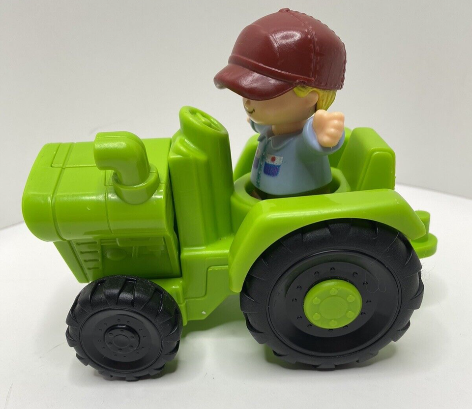 Fisher Price Little People Helpful Harvester Green Wobbling Farm ...