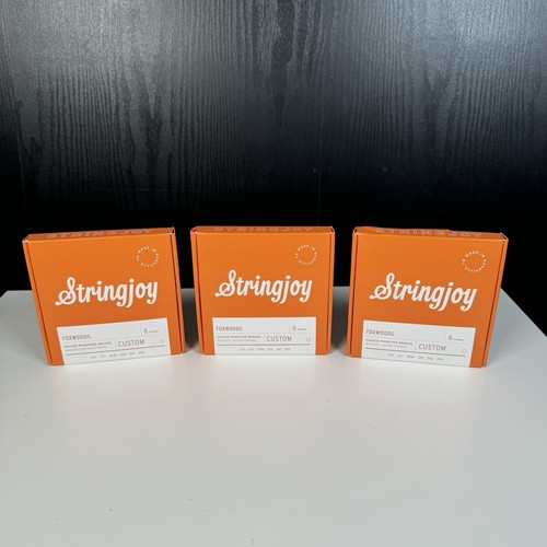 Stringjoy Foxwoods Coated Acoustic Guitar Strings Custom 6 Strings (3-Pack) 696305333617| eBay