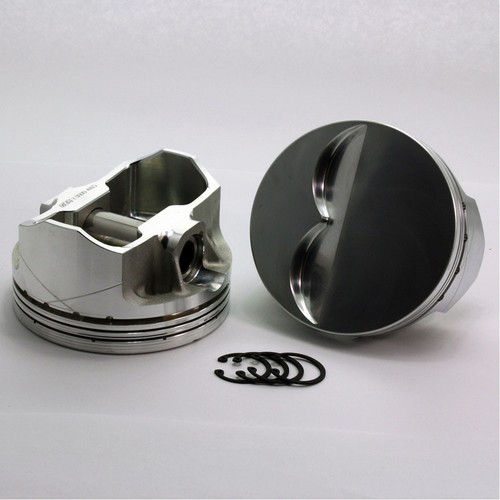 DSS Piston Set 1-2100-4125; 4.125" Bore -5cc Flat Top for Chevy ...