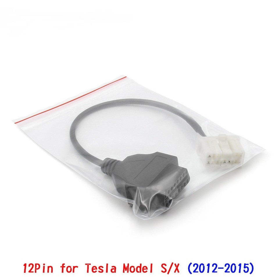 12 Pin Female Connector Tesla Model S/X OBD II Diagnostic Harness Wire ...