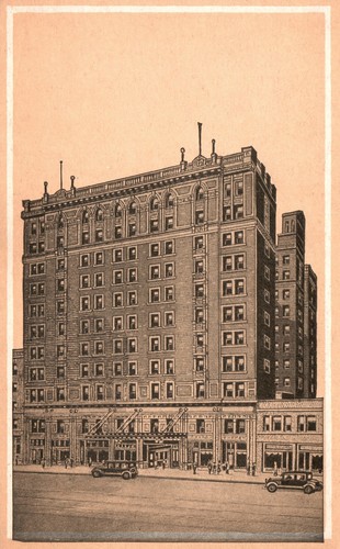 Vintage Postcard 1929 Historical Building Hotel Apartment Units ...
