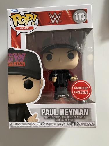 Funko Pop Paul Heyman #113 WWE Game Stop Exclusive, Paul Heyman Ecw WCW ...