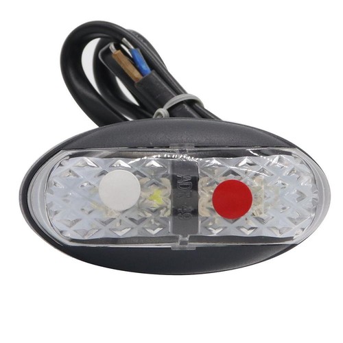 Red+White LED Side Marker Light Clearance Lamp for Truck Trailer ...