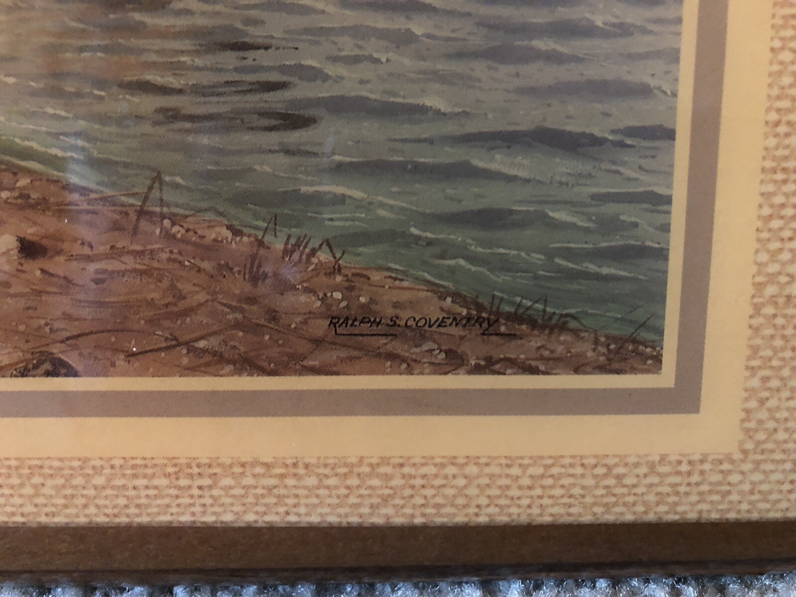 Vintage Lacqued Mallard Picture Waterfowl Duck Hunting 10.5x9 Ralph S ...