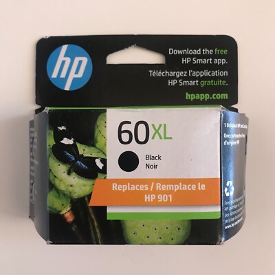 4/2024 Genuine HP 60XL Black Printer Ink Cartridge CC641WN High Yield ...