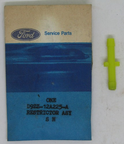 NEW FORD MOTOR COMPANY GENUINE OEM RESTRICTOR ASSEMBLY PART NO. D9ZZ ...