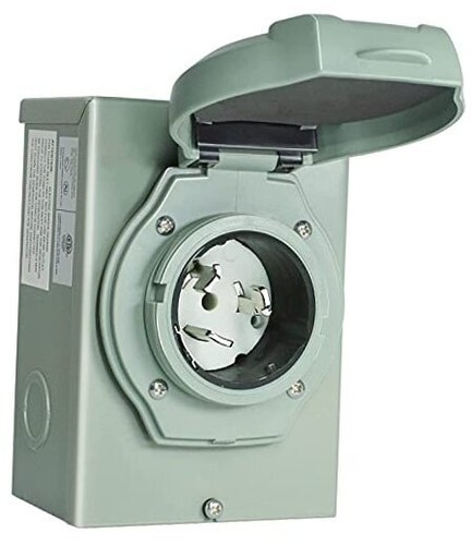 50 Amp Generator Power Inlet Box, NEMA SS2-50P Power Inlet Box for 3 ...