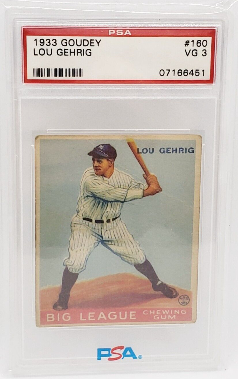 Most Watched Lou Gehrig Baseball Card Auctions