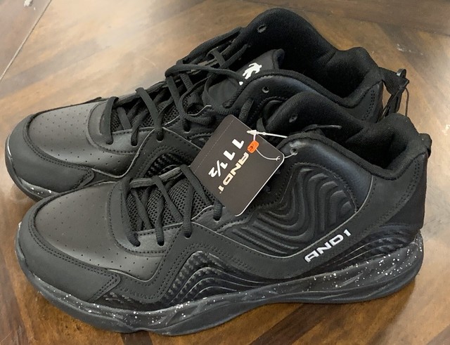 And1 Men's Maverick Stylish Basketball Shoes US Size 11.5 Black Lace-up ...