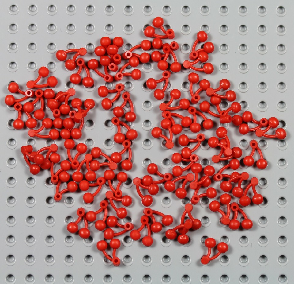 LEGO - Cherry Pairs - PICK YOUR COLORS - Cherries Food Fruit Kitchen ...