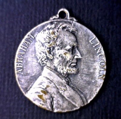 1909 Abraham Lincoln Centennial Celebration Pendent Medal - 25mm ...