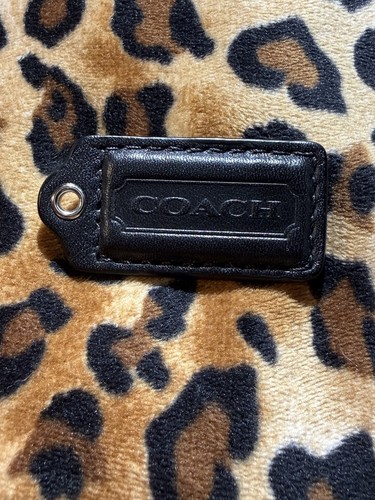 1.5" Coach New York Black Leather Hang Tag w Silver Charm | eBay